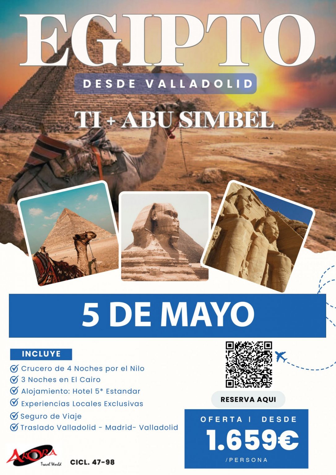 Egipto Todo Incluido 8 Días desde Valladolid | Eylo Travels